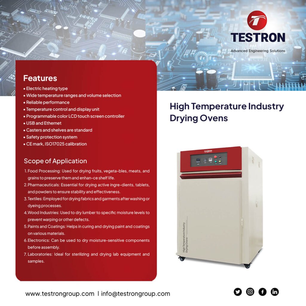 High Temperature Industrial Drying Oven | Testron Group