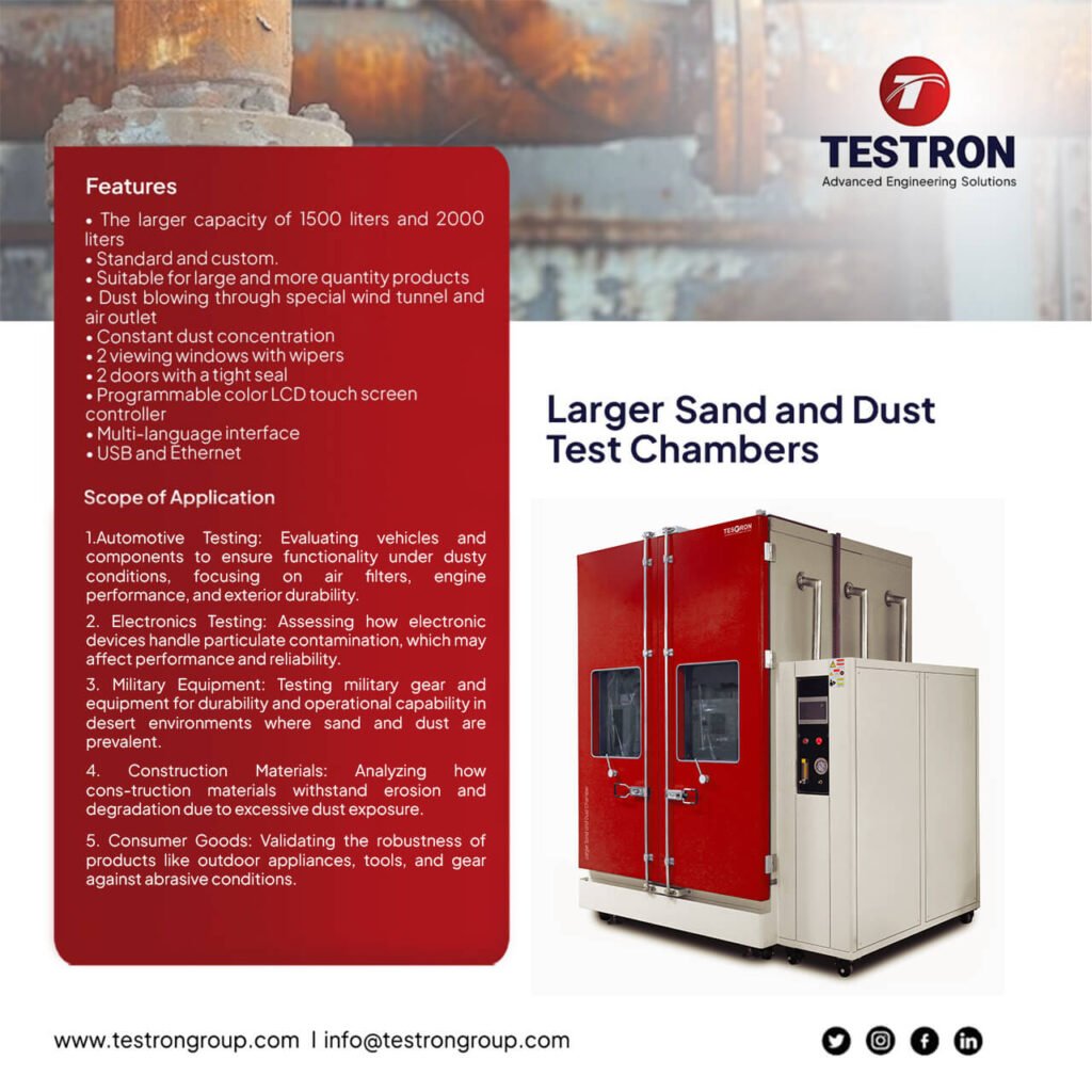 Larger Sand and Dust Test Chambers | Testron Group