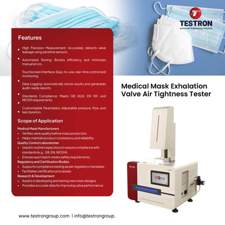 Face Mask Air Flow Resistance Tester | Testron Group
