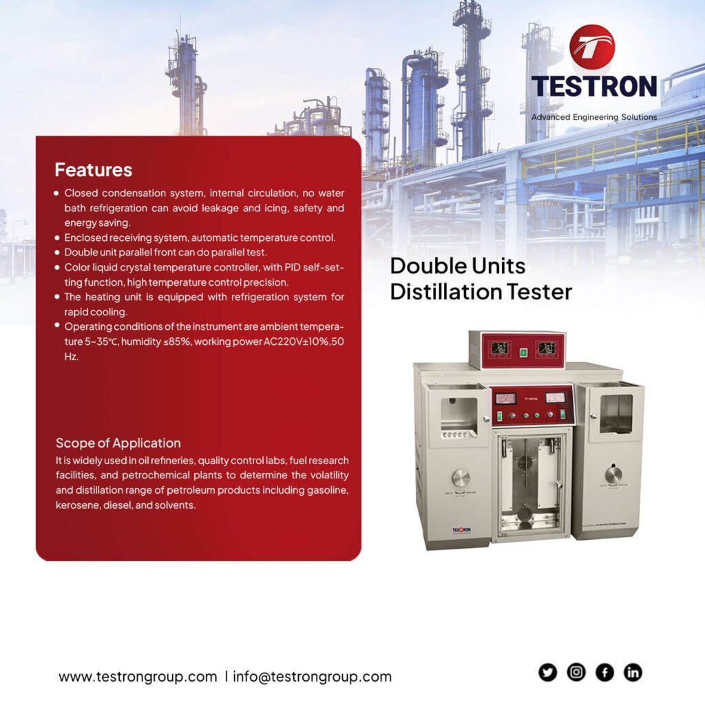 TT-DDT30 Double Units Distillation Tester | TESTRON